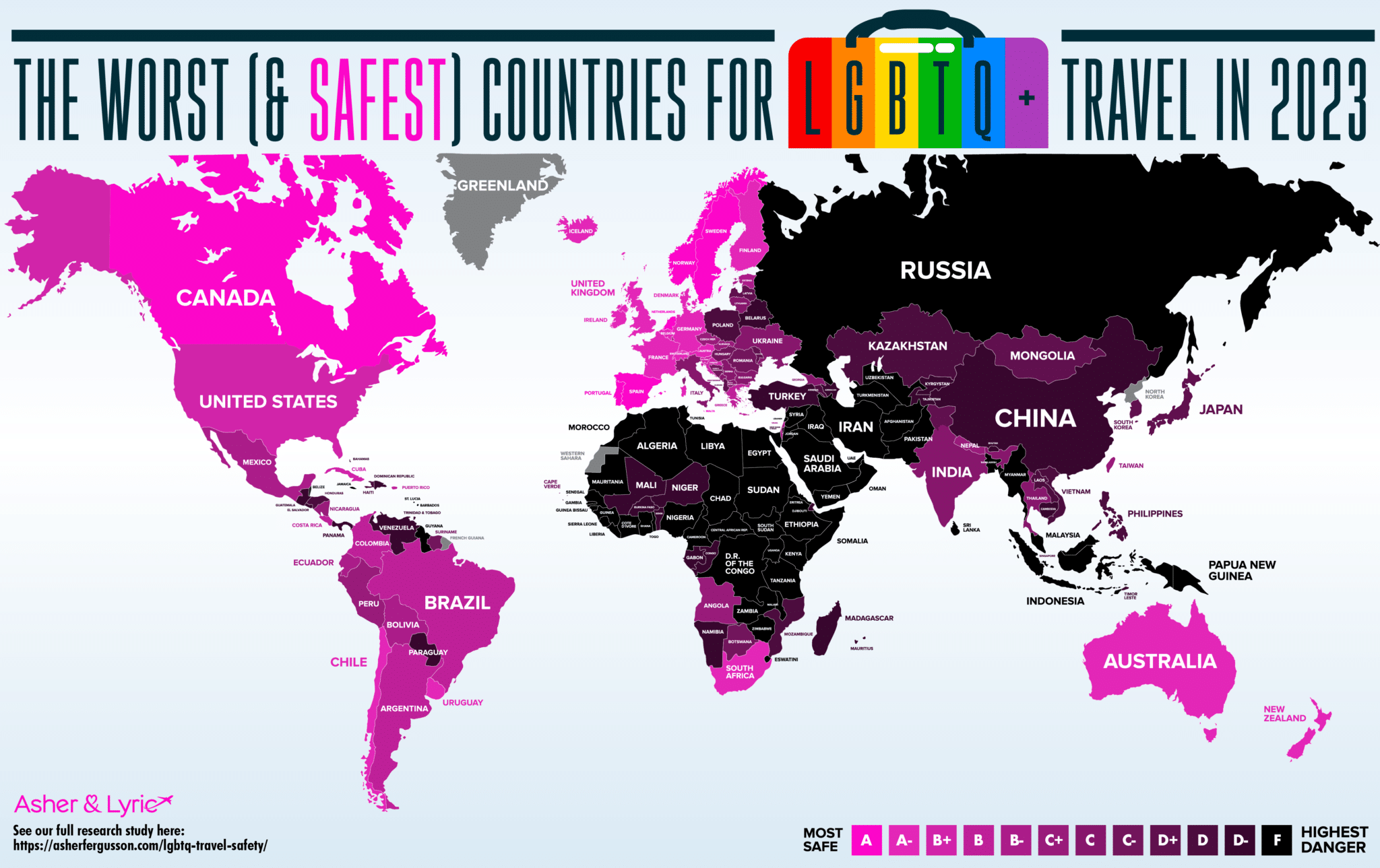 LGBTQ+ Travel Safety Index: 203 Countries Ranked in 2023